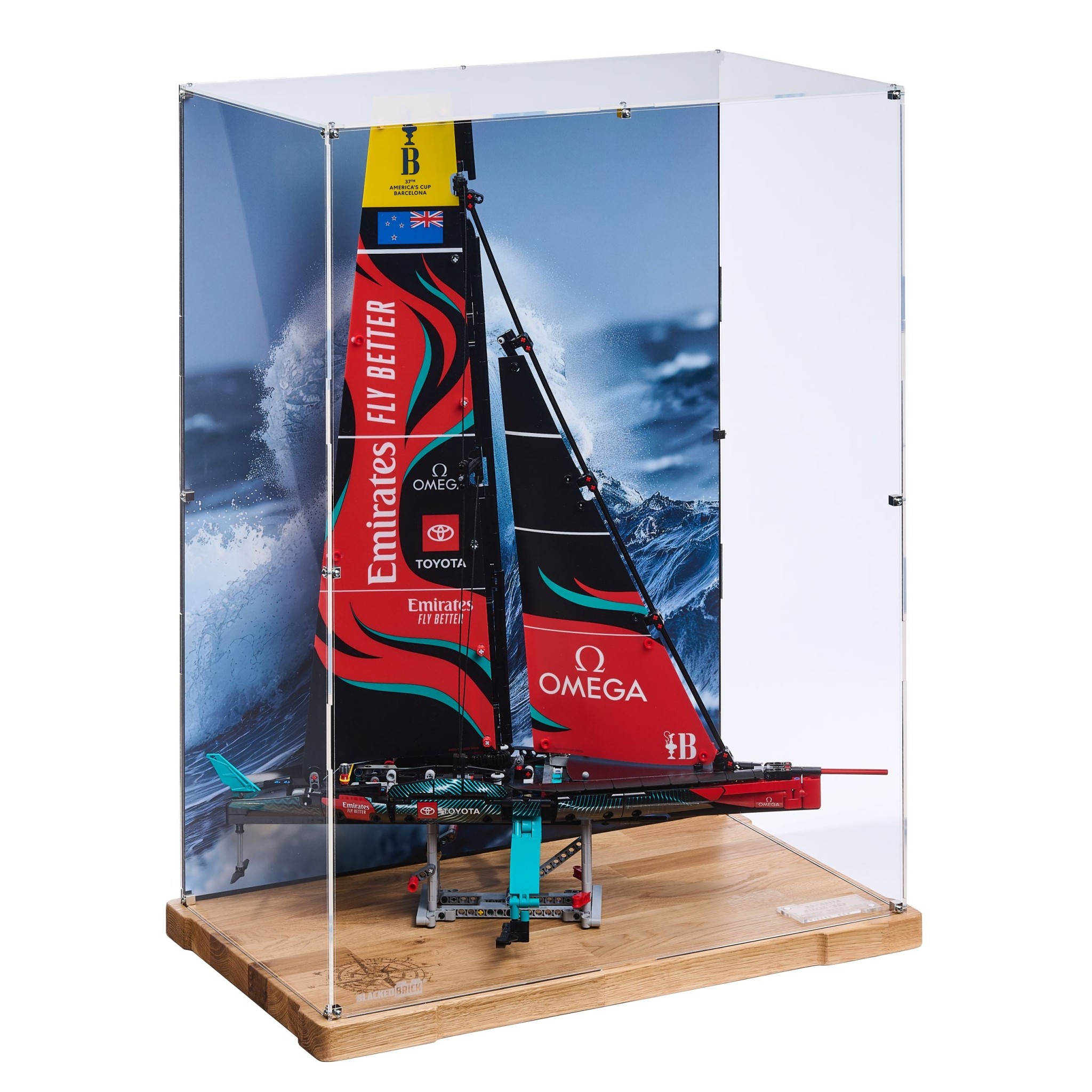 Display Case with wood for (42174) LEGO® Technic™ Emirates Team New ...