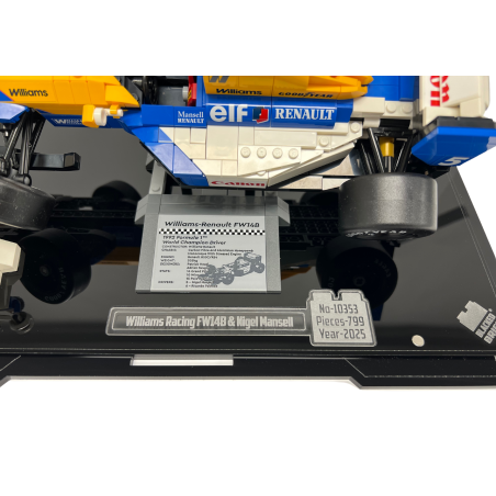 Display Case for (10353) LEGO® Icons - Williams Racing FW14B & Nigel ...