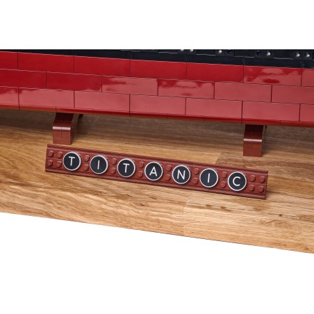 Display Case with wood for (10294) LEGO® Titanic